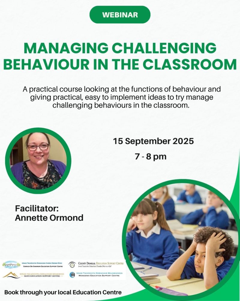 Managing challenging behaviour in the classroom-Online Courses
